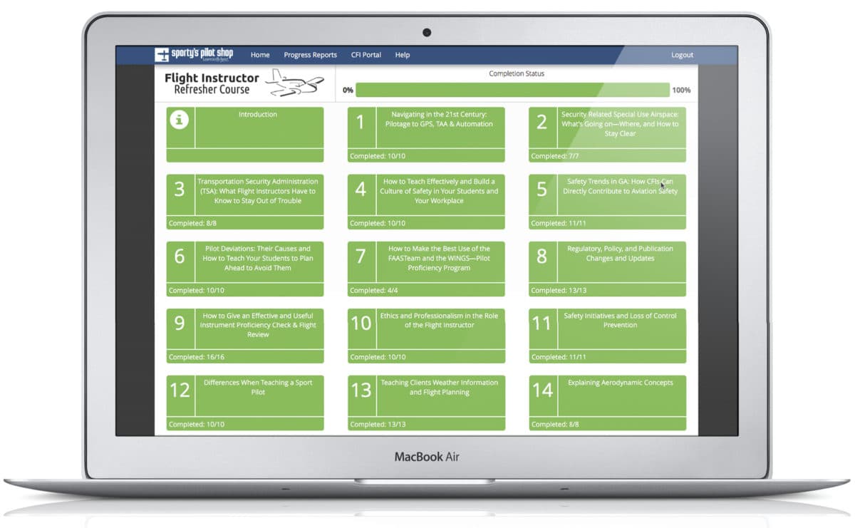 Sporty’s updates online FIRC — General Aviation News