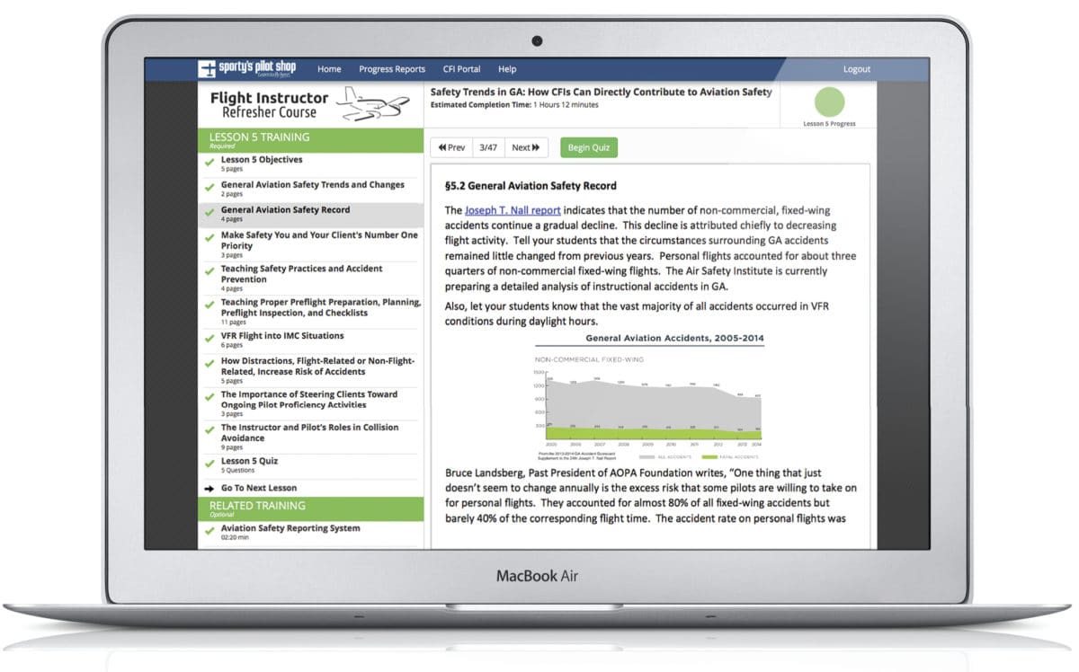 Sporty’s updates online FIRC — General Aviation News